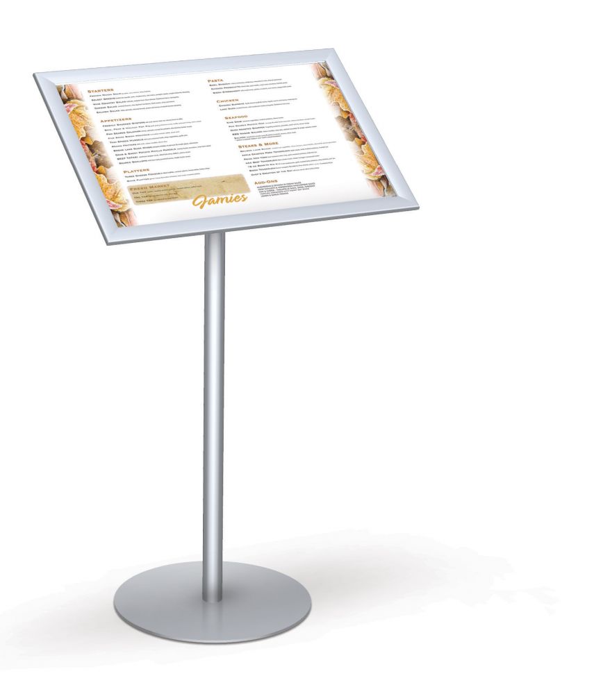 Testrite Visual | EasyOpen SnapFrame™ Pedestal Stands