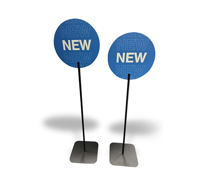 Testrite Visual | Frameless Pole Topper Drop In Example