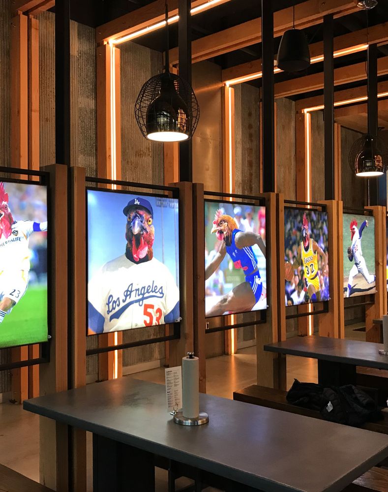 Testrite Visual | Lightboxes Built Into Wall Example