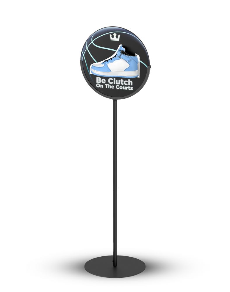 Testrite Visual | Pole Topper With Merchandise Example