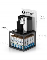 Testrite Visual | Countertop Drink Dispenser Display Example