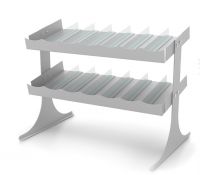 Testrite Visual | Countertop Inclined Product Display Example