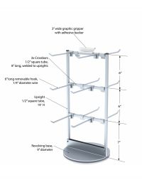 Testrite Visual | Countertop Spinning Merchandiser Example