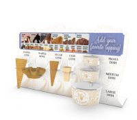 Testrite Visual | Ice Cream Cone Cup & Toppings Display Example