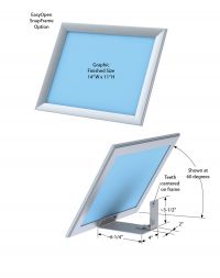 Testrite Visual | Tooth Bracket Headboard Graphic Frame Example