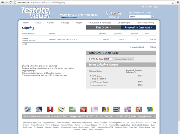 Testrite Visual | Login OK